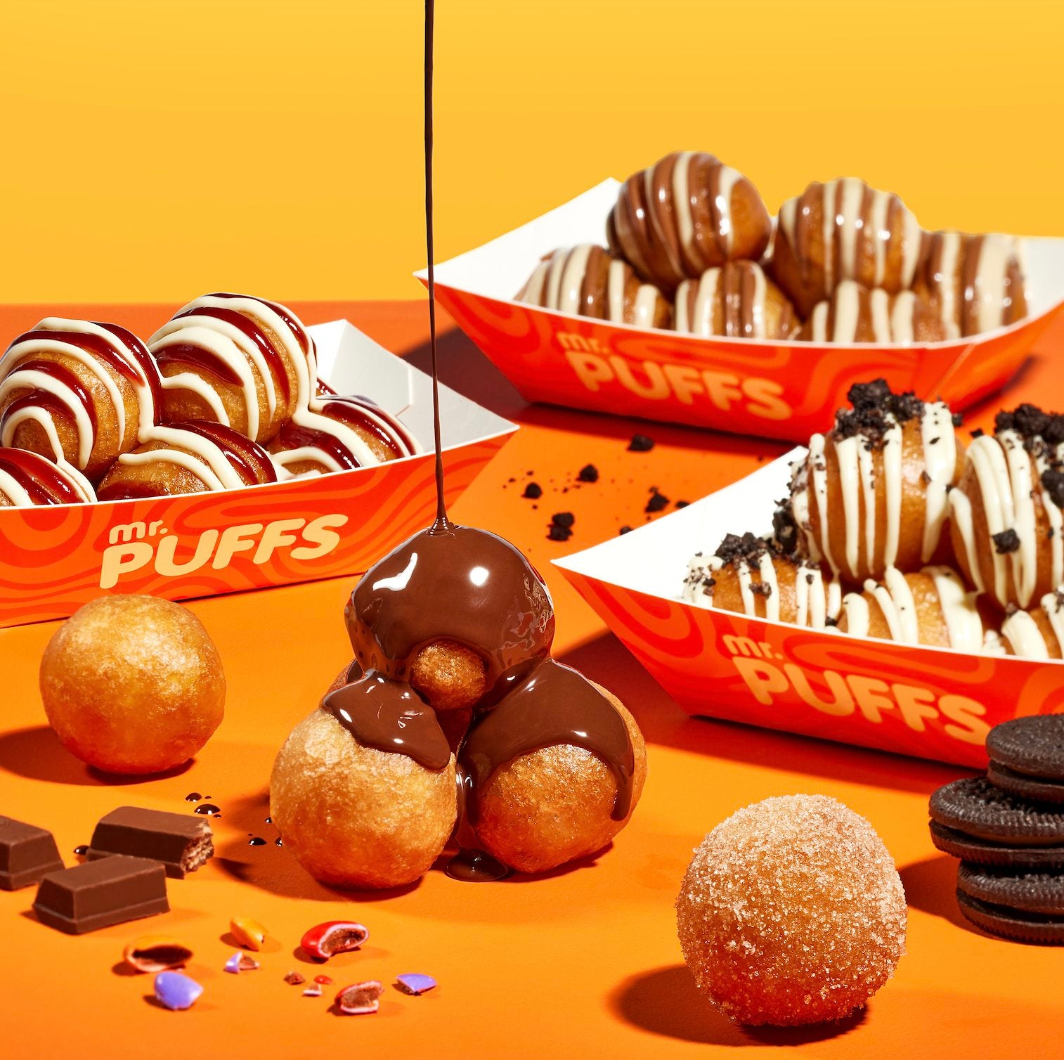 Puffs | Nos savoureux loukoumades | Mr Puffs – Mr. Puffs Canada