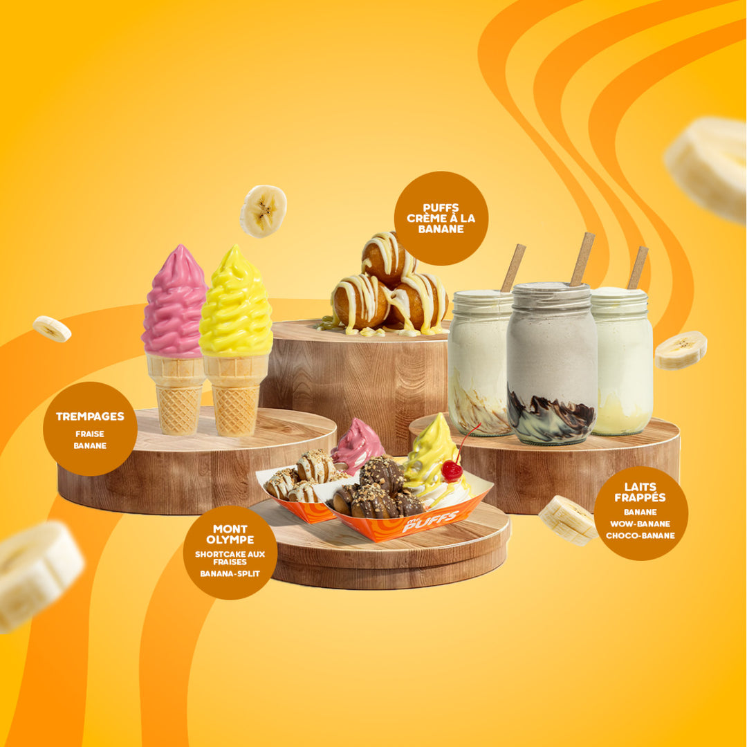 Menu du Printemps | Banane et saveurs gourmandes | Mr. Puffs – Mr ...