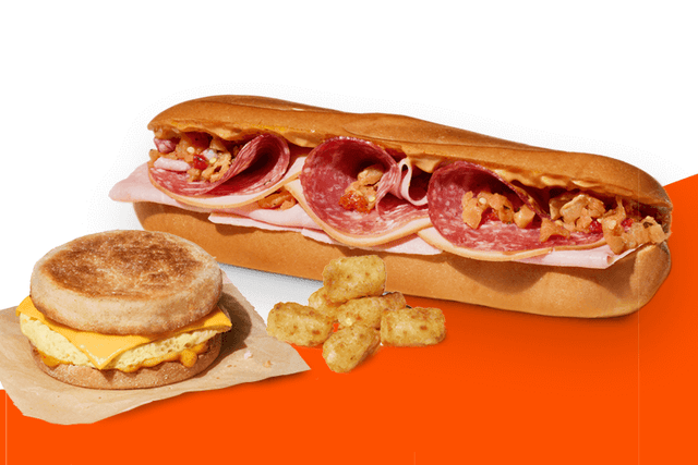 Sandwich Déjeuner Oeuf, Saucisse et Fromage | Mr Puffs – Mr. Puffs Canada